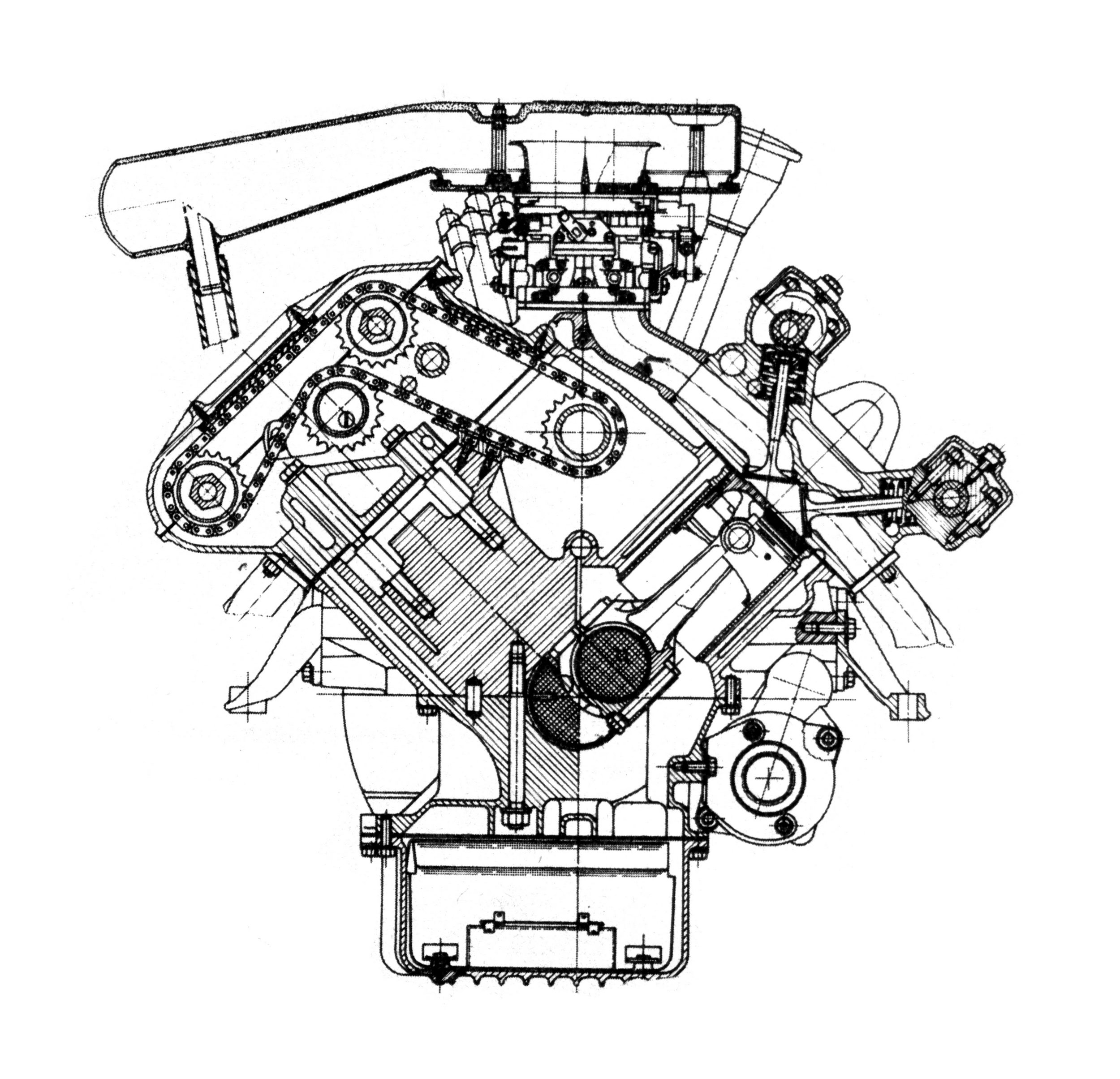 Citroen SM engine cross section — Postimages
