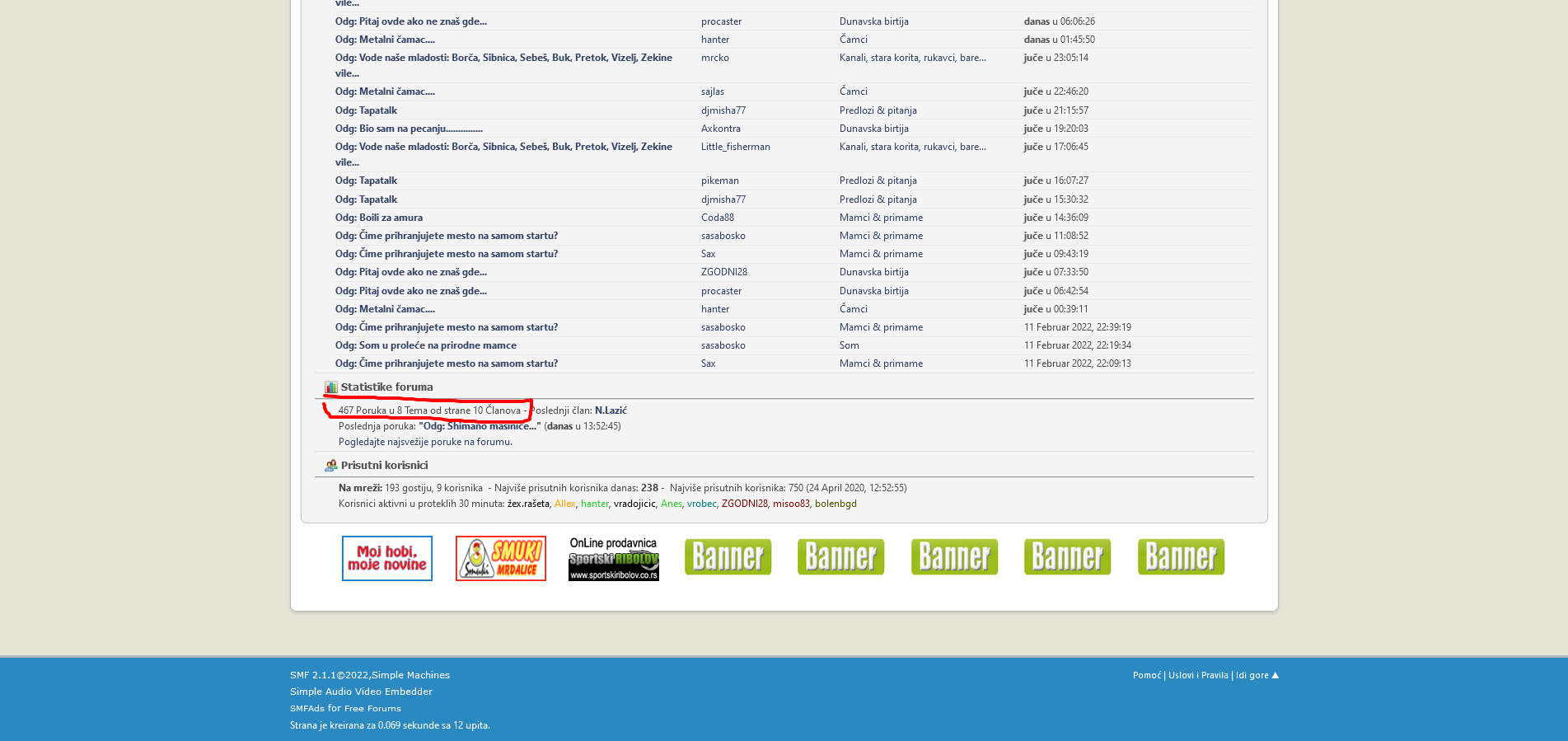 Statistics on the home page do not show accurate data