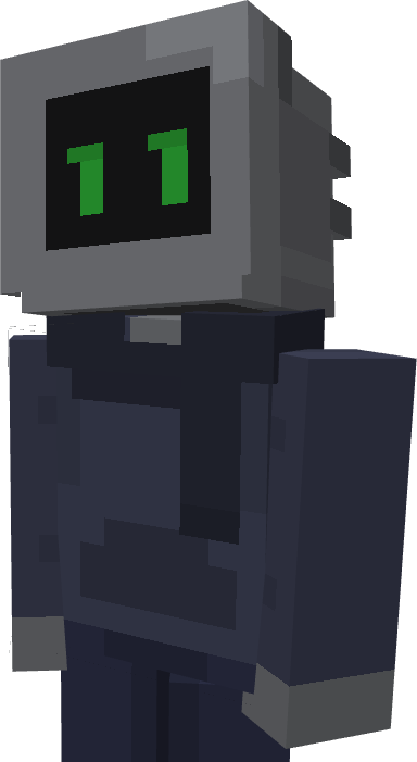 The Screen Head Of Virus Minecraft Skin
