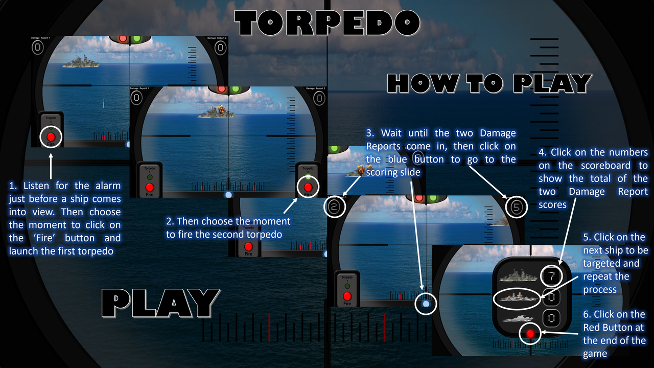 TORPEDO - An old-fashioned shooting game.