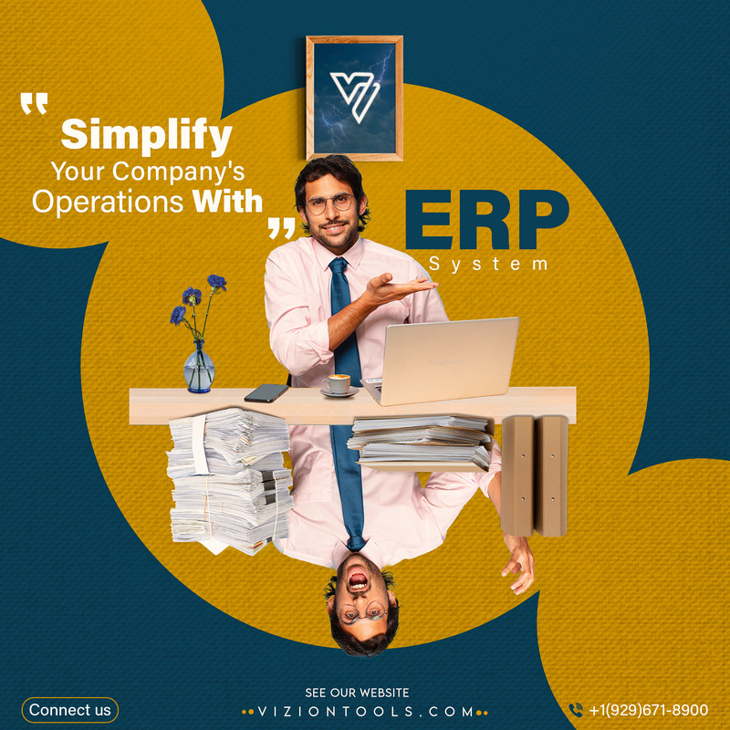 ERP website development Services Vizion Tools