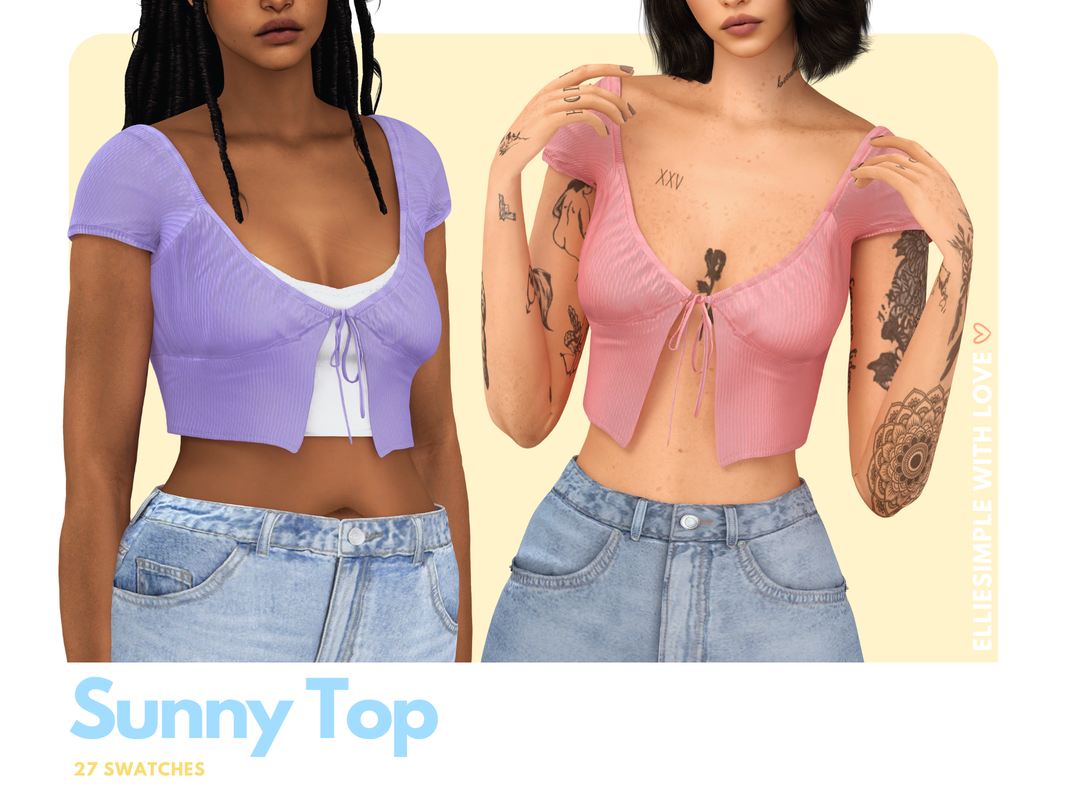 Elliesimple Sims 4 Clothes CC's Pack 2 At Elliesimple » Sims 4