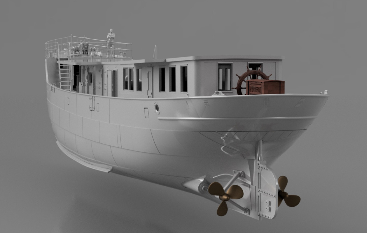 SS Hydrograaf, 1:100, 3D, hydrographic ship of Royal Dutch Navy - Page ...