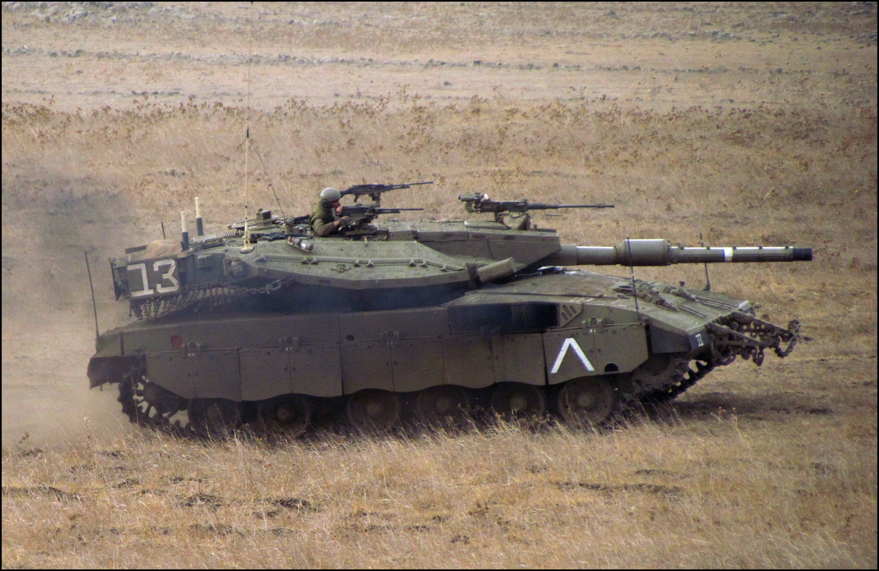 Merkava Mk III during a display in the Golan Heights (retouched ...
