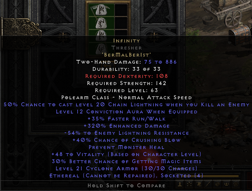 Infinity Eth Thresher 320ed -54% - Topic - d2jsp
