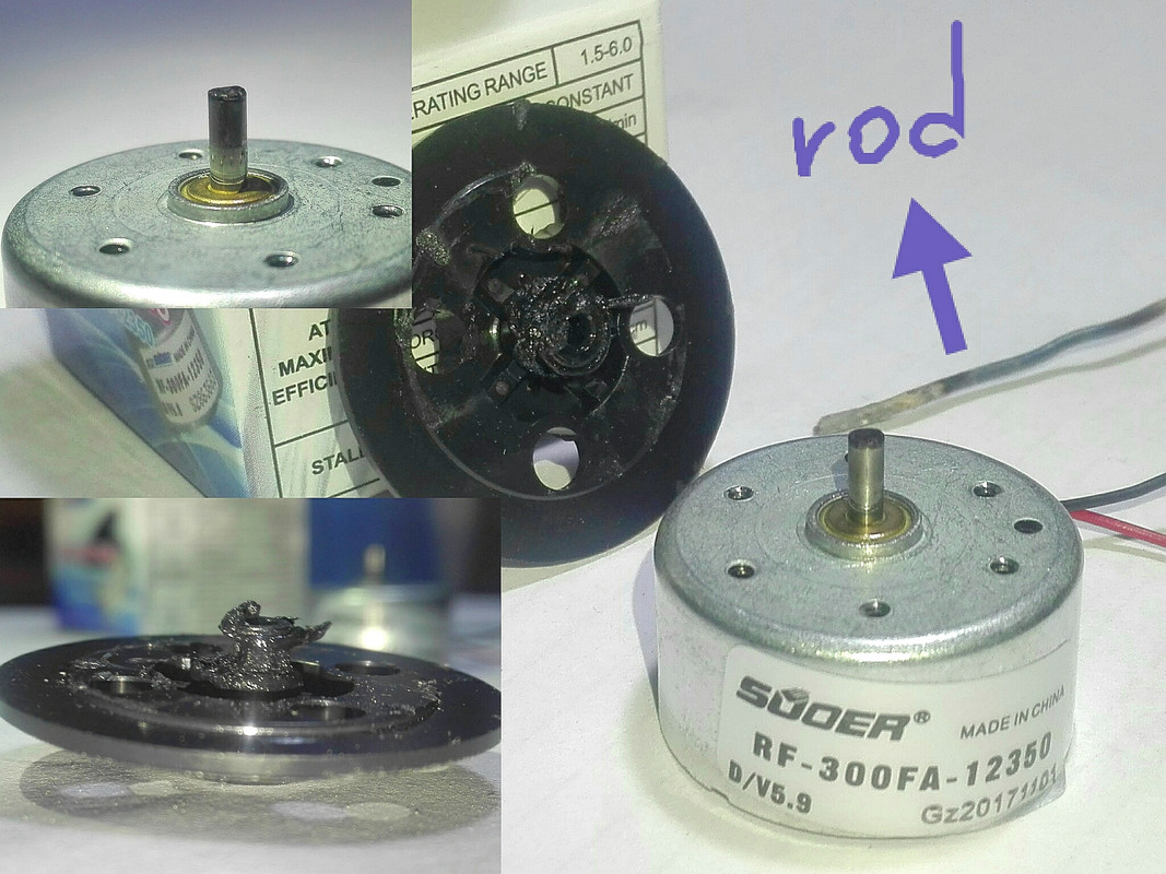 How to remove spindle platter of a DVD player's DC motor? (The plastic ...