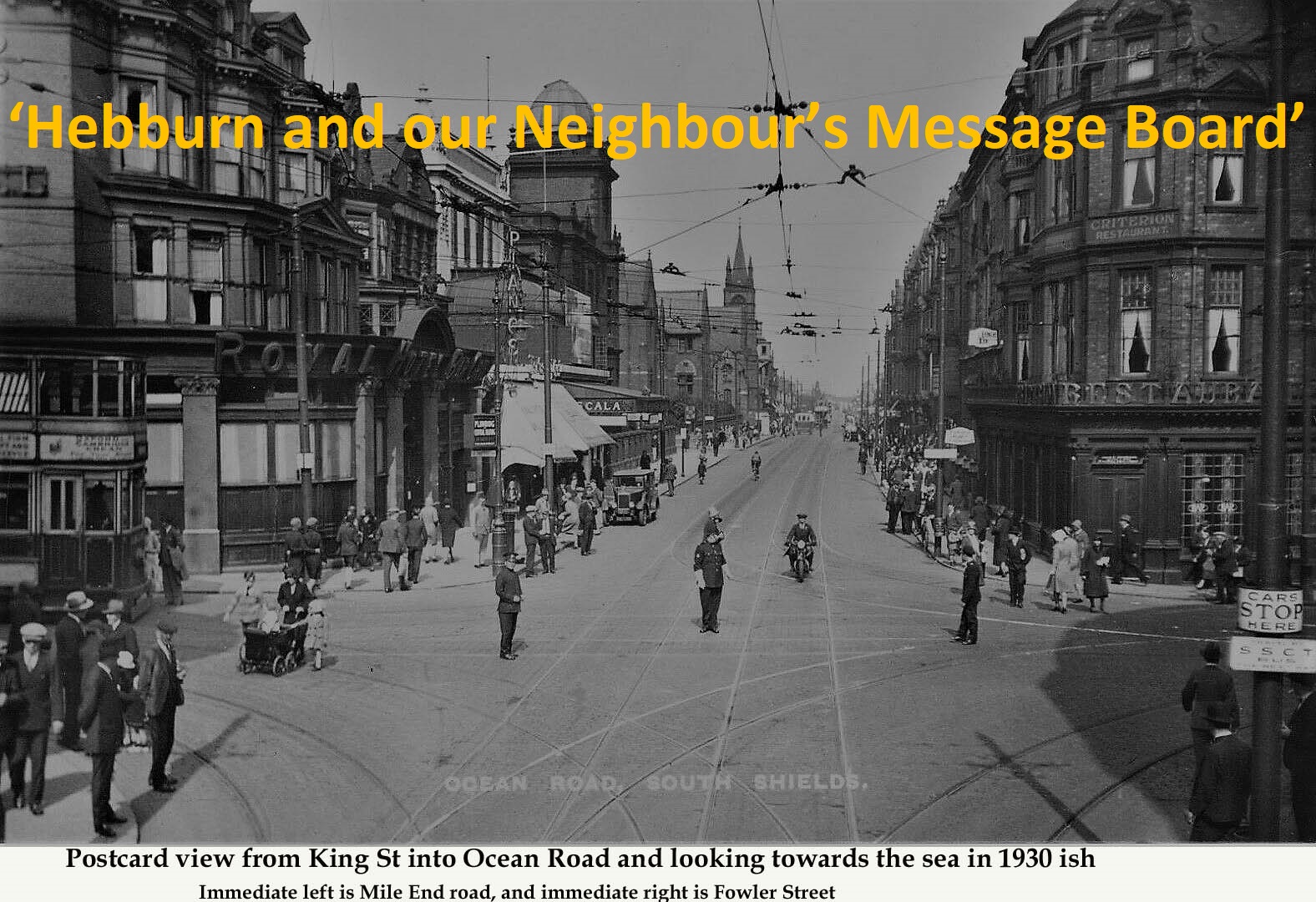 Looking from Kings St into Ocean Rd 1930 — Postimages
