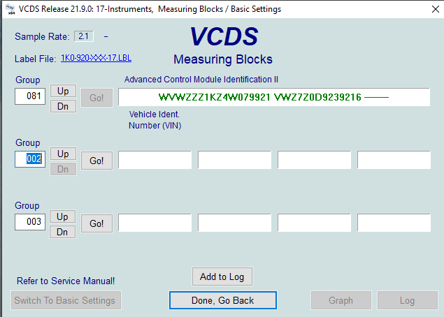 VCDS Does not accept my vehicle Vin | Ross-Tech Forums