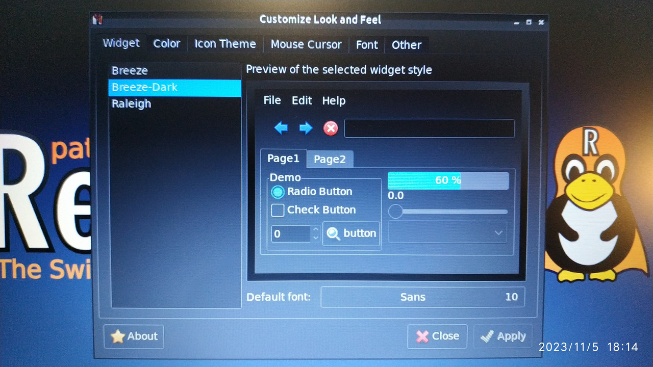 Rescuezilla 2.4.2 Focal. Customize Look and Feel does not working. · Issue #439 · rescuezilla ...