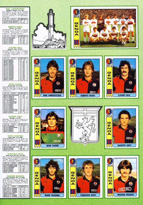 Calciatori 1981 1982 Panini 21 — Postimages