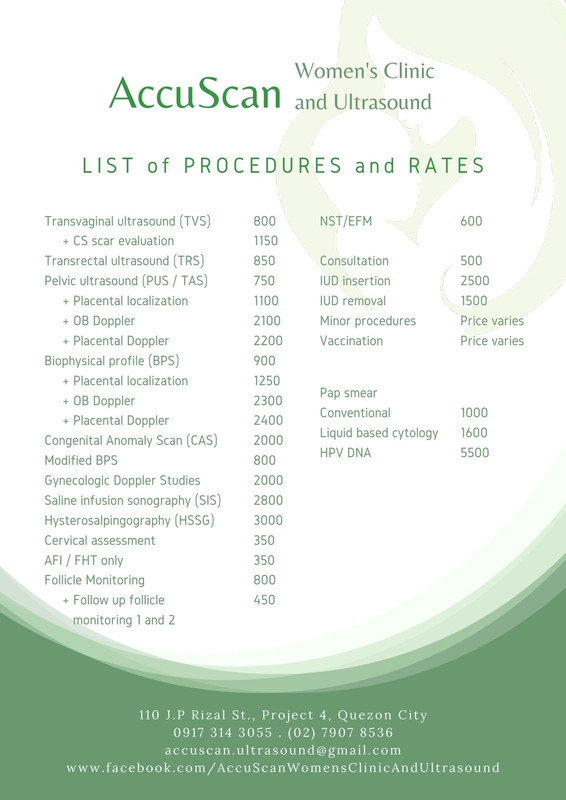 Accuscan pricelist Jan2022 — Postimages