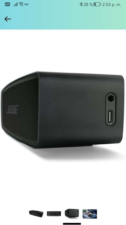 Amazon: Bocina Bose soundlink mini 2