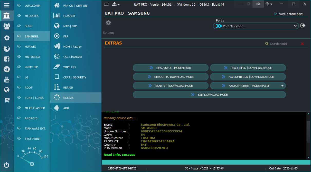Samsung read info in download mode uat pro - GSM-Forum