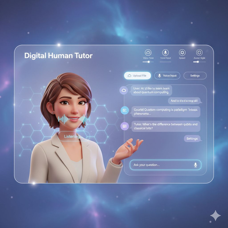 Digital Human Tutor - Interactive Digital Tutor