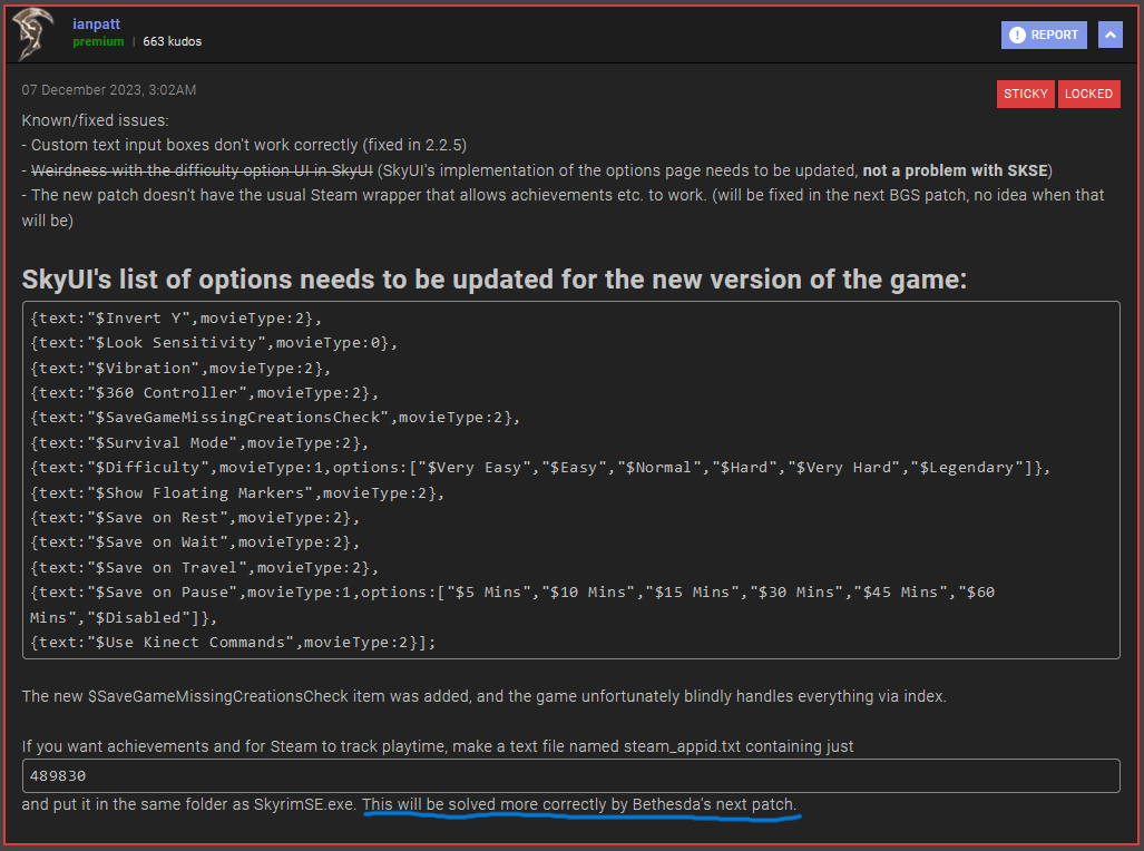 Skyrim Anniversary Edition next patch : r/skyrimmods