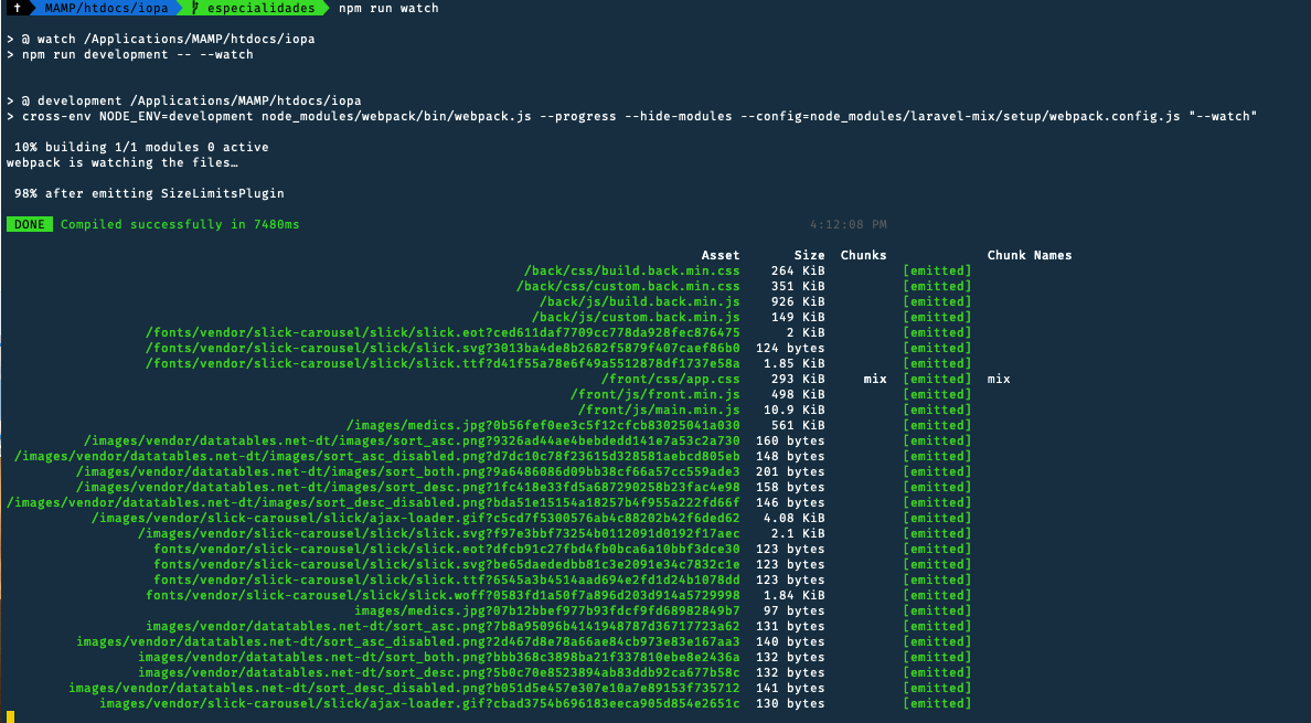 laravel - No me funciona npm run watch - Stack Overflow en español laravel - No me funciona npm run watch - Stack Overflow en español