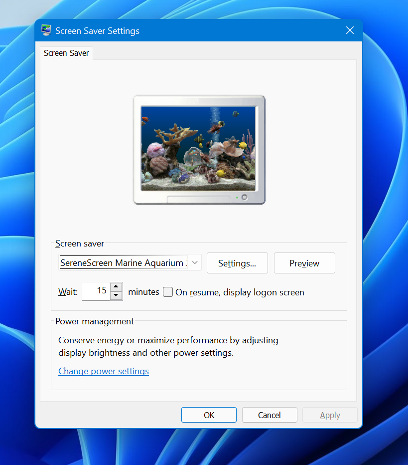 I know nobody uses it anymore but, the Screensaver menu should get a ...