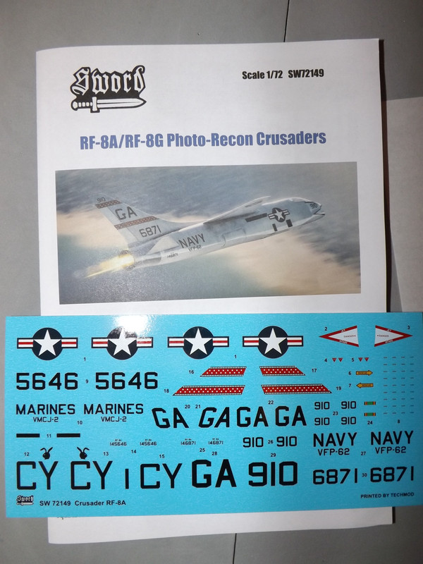 Sword 1/72 RF-8A Photo Crusader - COMPLETED - Work in Progress ...
