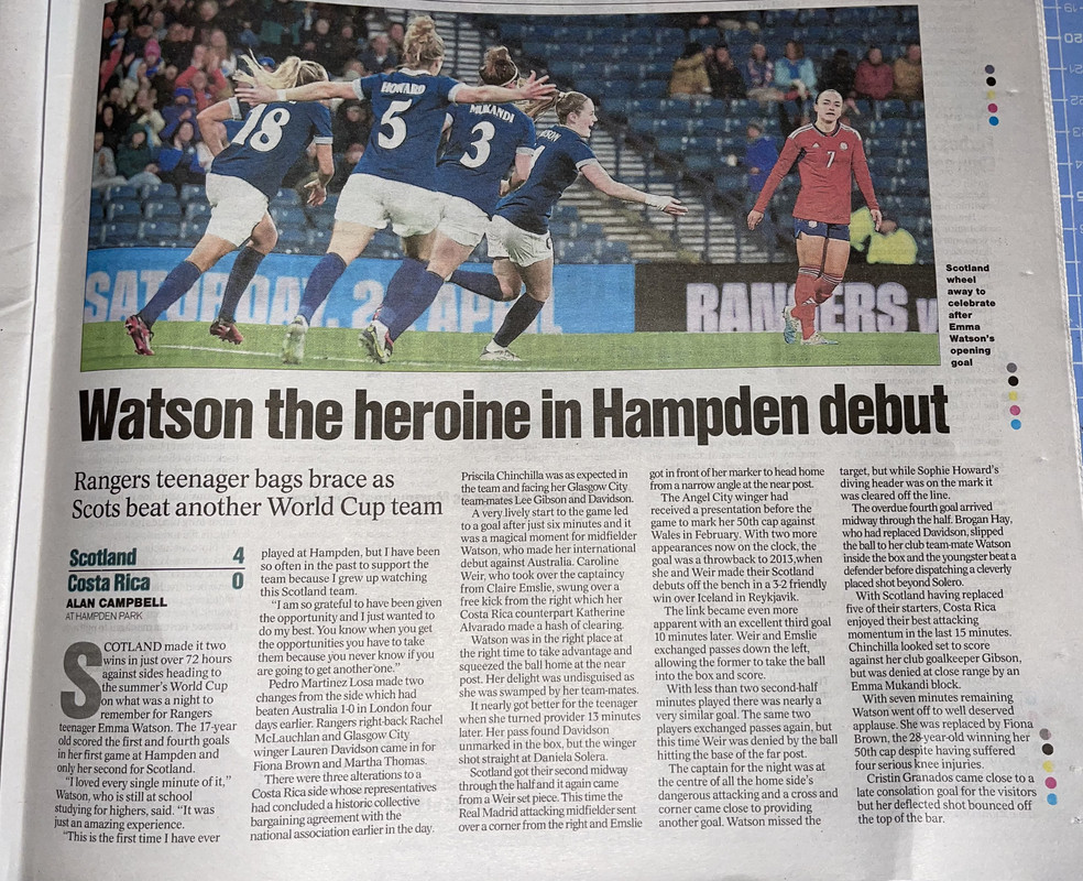 Emma Watson scores double for Scotland in her first Hampden appearance ...