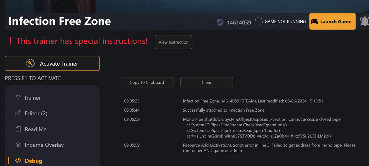 Infection Free Zone Trainer and Cheats Discussion - Page 7 | Cheat Happens