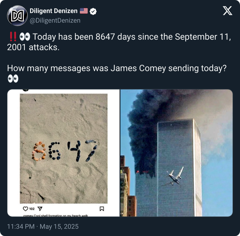 EX-FBI chief Comey’s ‘86 47’ social media post condemned by White House as attempt to put ‘hit ...