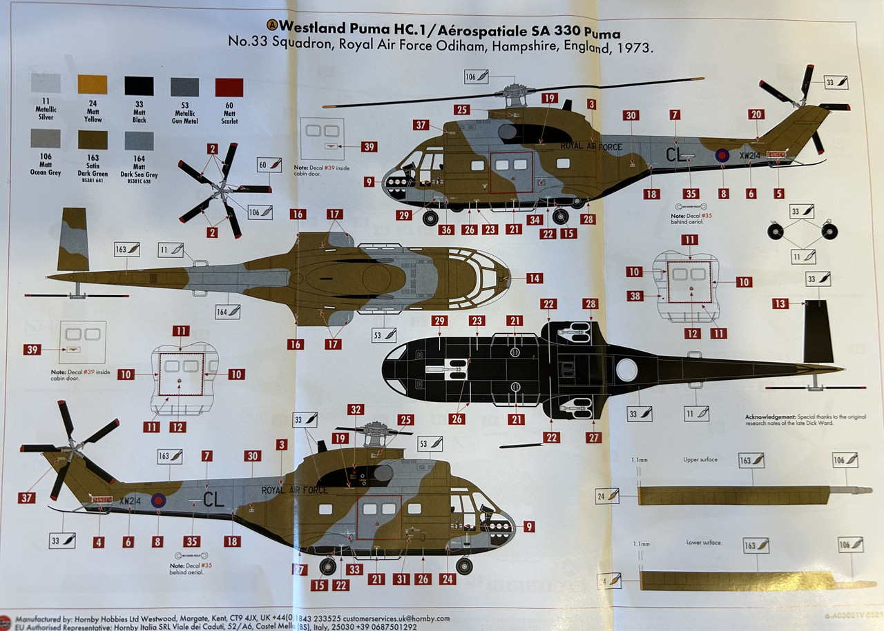 ATC Summer Camp flying; Puma HC.1 - Work in Progress - Aircraft ...