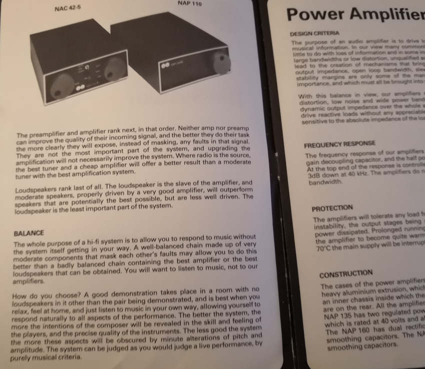 Some wisdom from 80s Naim | pink fish media