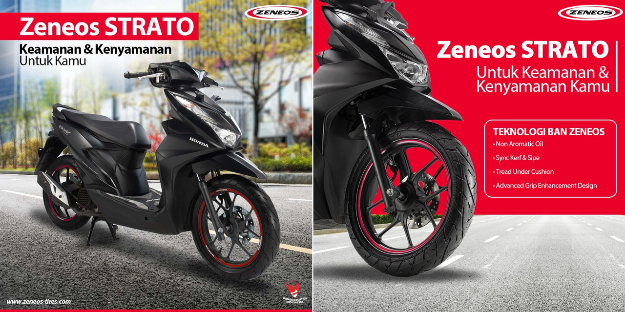 Promo Zeneos Strato 80/80 R14 Ban Motor Diskon 18% di Seller POPULER ...