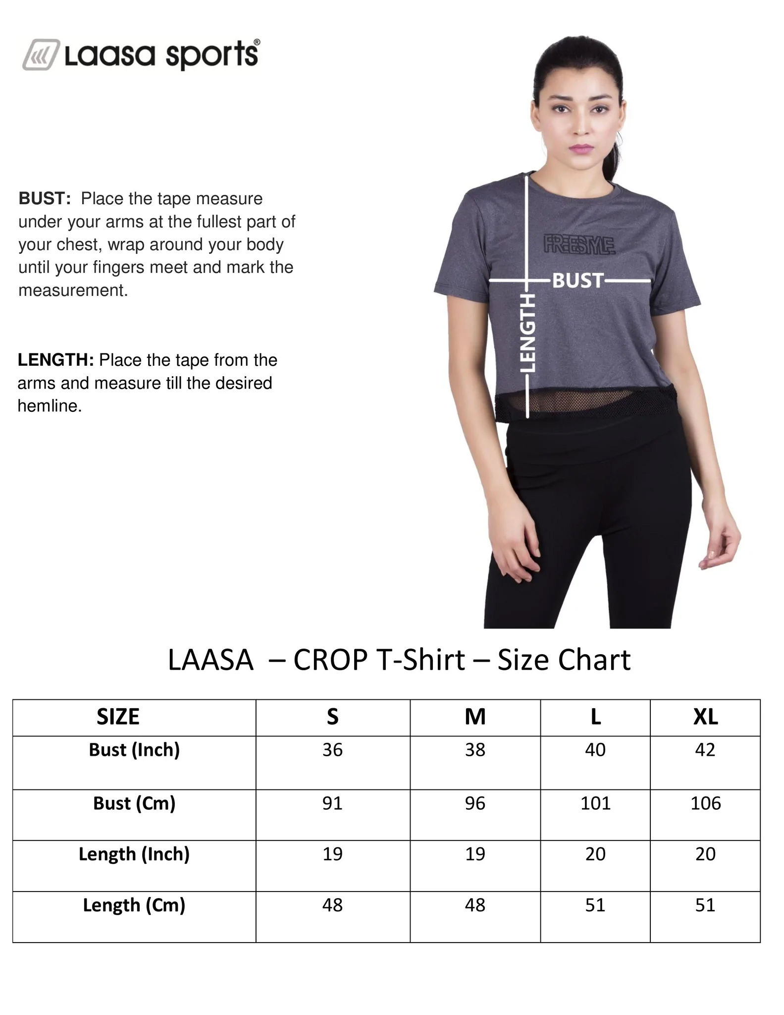 Crop Top Size Chart Postimages