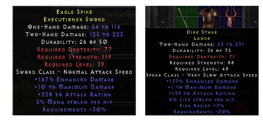 -30rq Exe + Tri Dura 20rq Lance - Topic - d2jsp