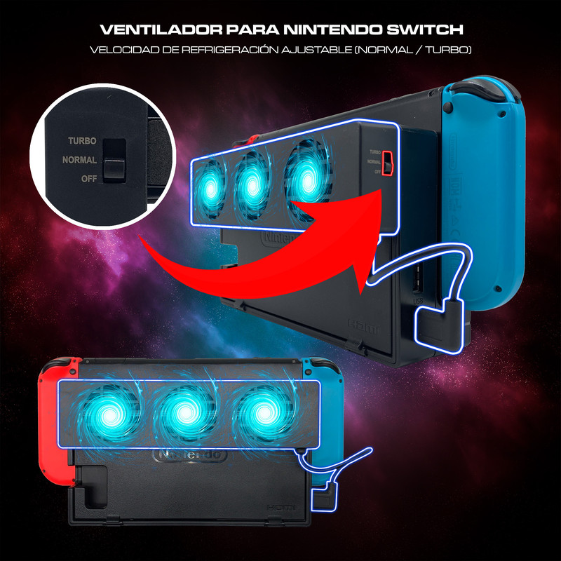 Ripley - COOLER PARA NINTENDO SWITCH VENTILADOR SWITCH RAC STORE