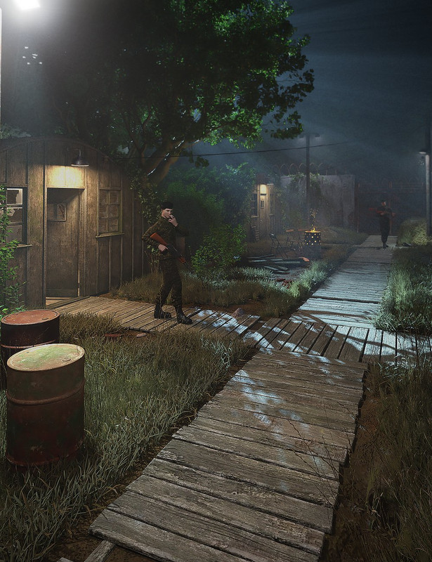 (FILLED 06-12-2020) Old Military Base Compound - Free Daz 3D Models