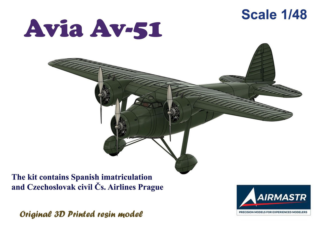 AIRMASTR - 3D printed resin kits (1/72, 1/48 & 1/32) from Czech Republic - 2025, 2026 and ...