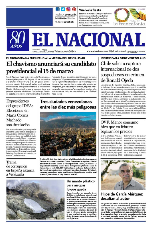 ¡TITULARES AL MINUTO! Presentamos las portadas que publican este jueves ...