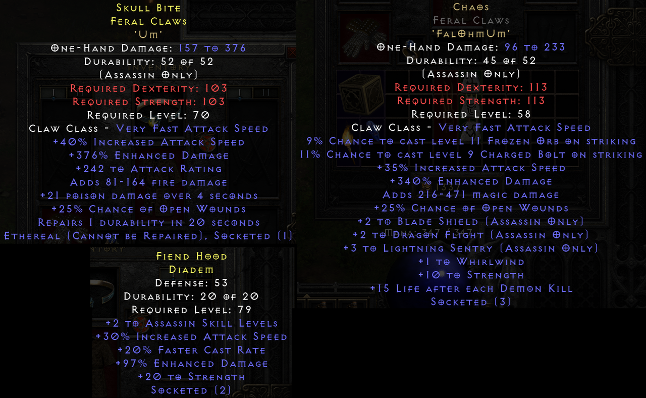 Gg Hybrid/ghost Claws & Circ - Topic - d2jsp