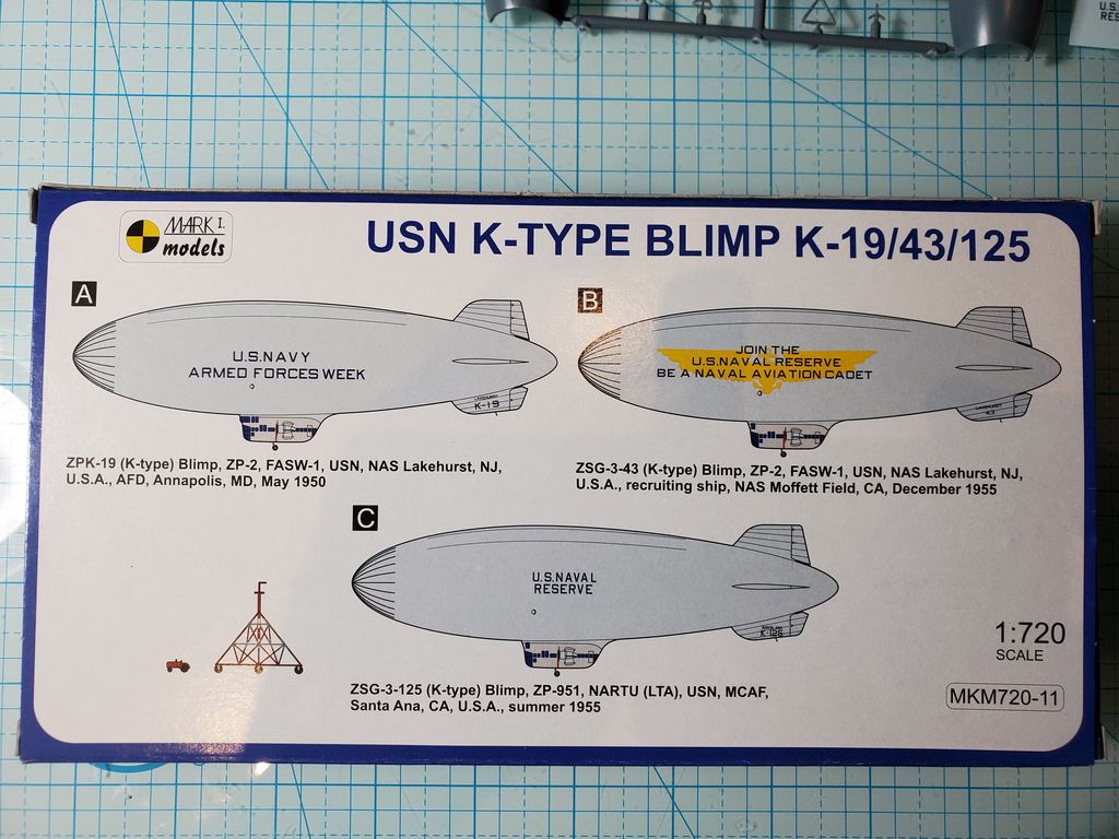 Mark I Models 1/720 USN K-Type Blimp - Completed - Work in Progress ...