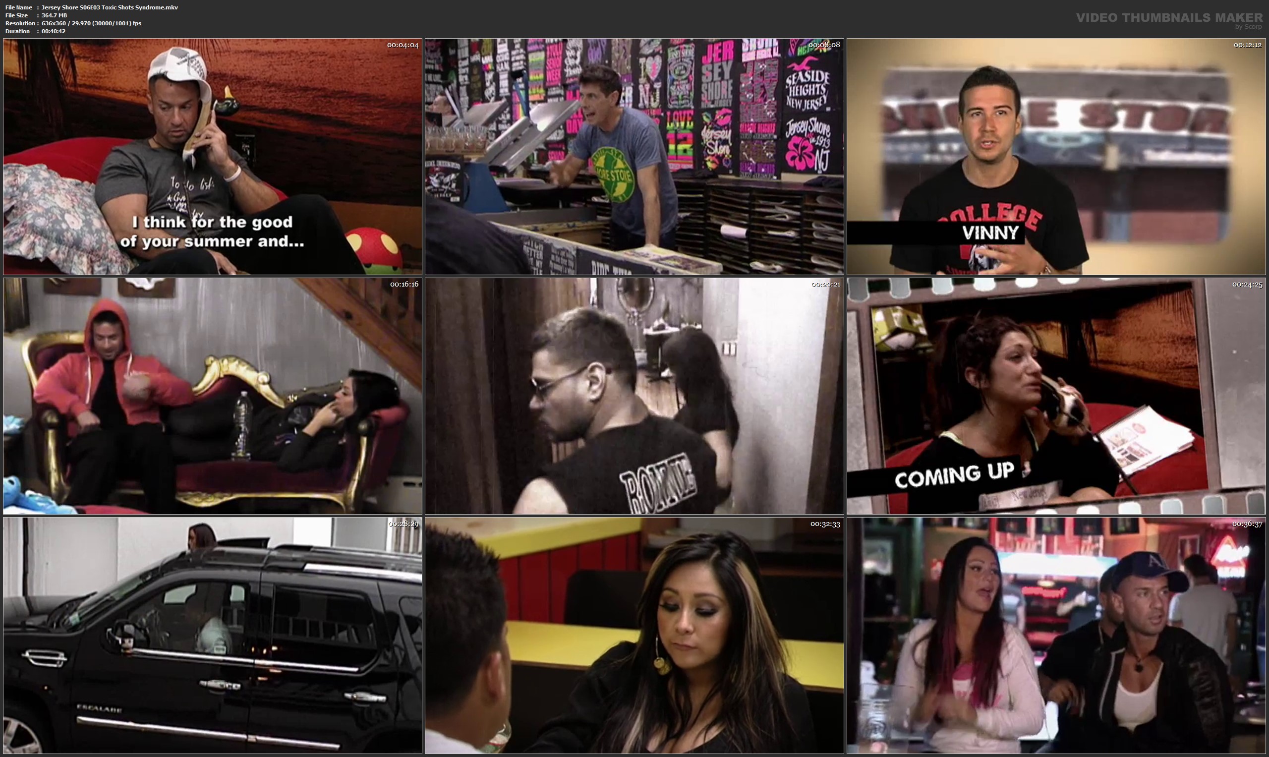 Jersey Shore S06 E03 Toxic Shots Syndrome mkv — Postimages