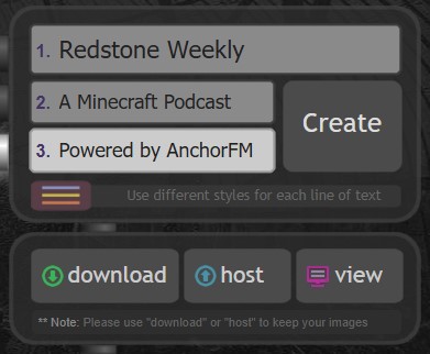 How to generate your very own Minecraft text!