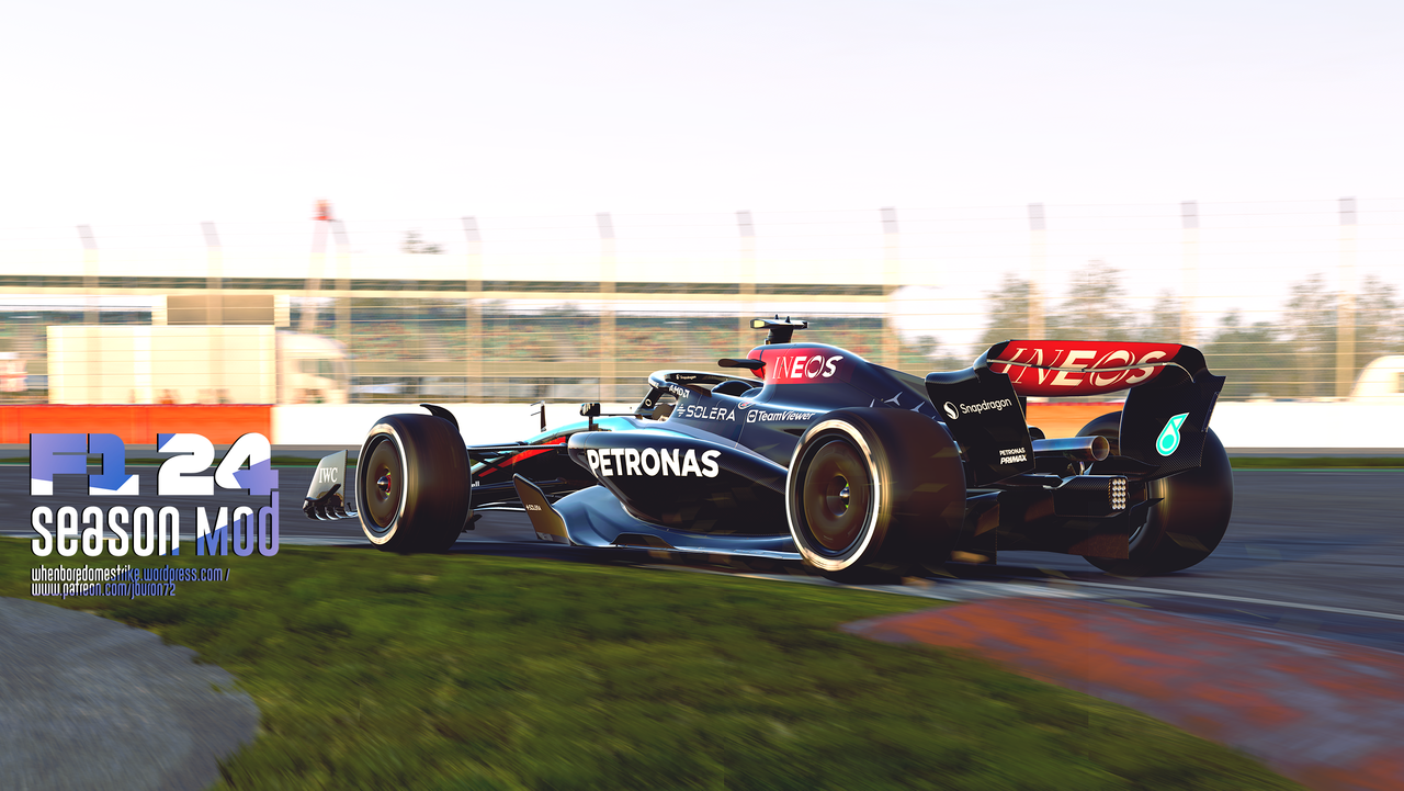 [F1 24 MOD] 2024 Mercedes F1 W15 – When Boredom Strike… Play Games