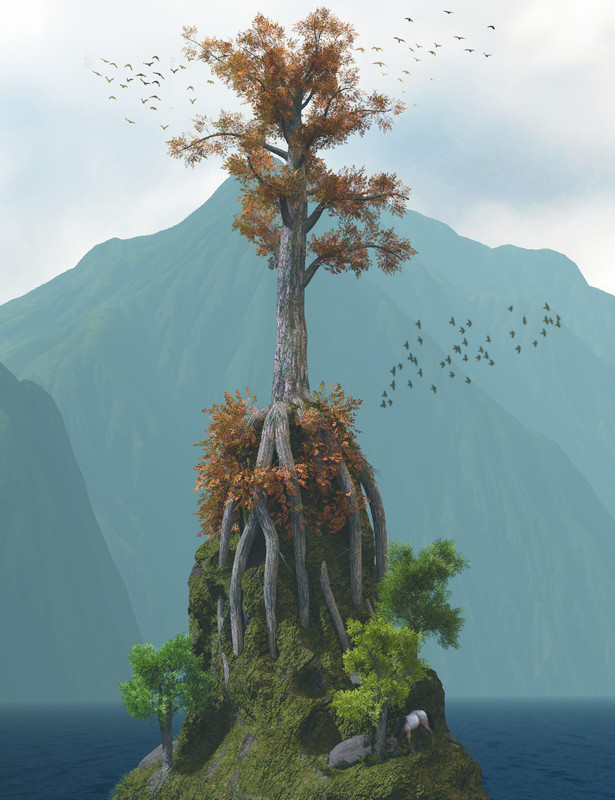 The Queen Of Trees (Filled) - Free Daz 3D Models