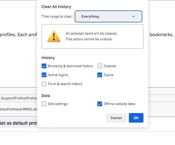 css needed to make clear recent history box very slightly grey : r/FirefoxCSS