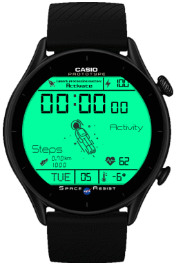 Casio Prototype Watch Face GTR 47 mm to GTR 3 - Amazfit Watch faces