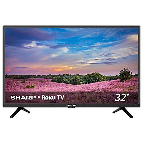 Amazon: Sharp HD Smart LED TV de 32" - Roku TV con WiFi (con Banorte $2125)
