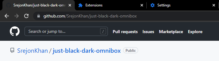 GitHub - SrejonKhan/just-black-dark-omnibox: Google's "Just Black" Chrome Theme with Dark ...