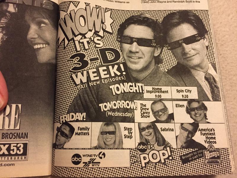 Remember when ABC did 3-D week in 1997? - Sitcoms Online Message Boards ...