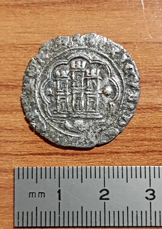 1/4 de real de vellón de Enrique IV. Valladolid