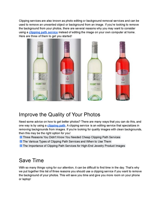 3 Reasons You Should Use a Clipping Service to Remove Backgrounds from ...