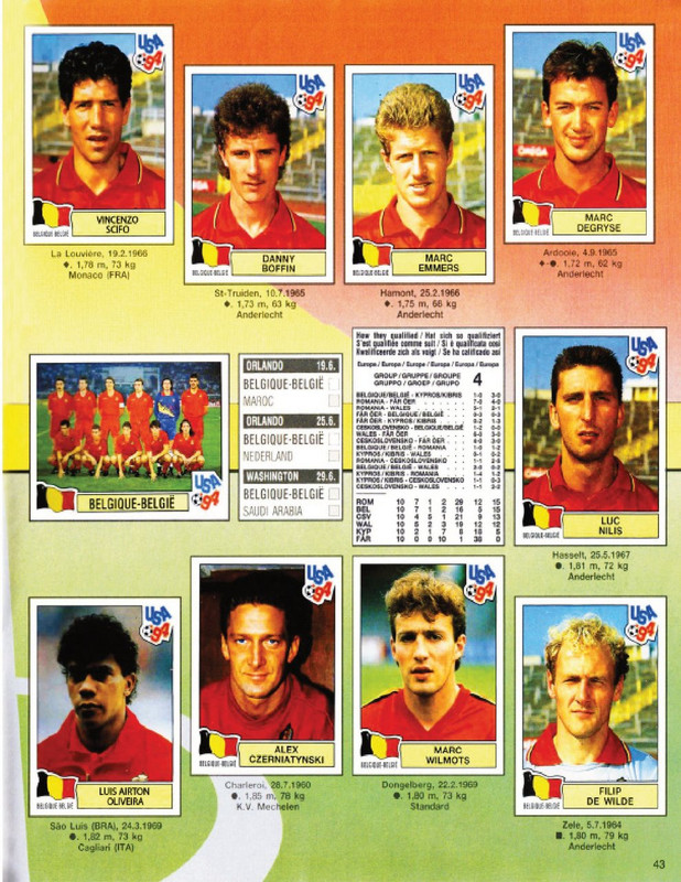 Album Panini USA 1994 45 — Postimages