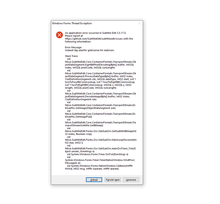 An application error occurred · Issue #4432 · SubtitleEdit/subtitleedit · GitHub