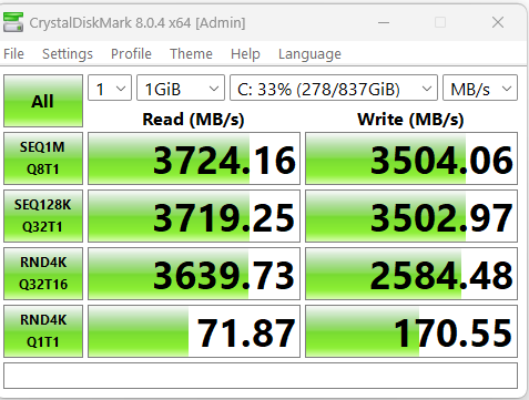 My new Samsung 990 Pro CrystalDiskMark Q1T1 seems a little slow, any ...